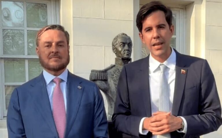 Félix Plasencia and Oliver Blanco in Washington: Venezuelan delegation ...